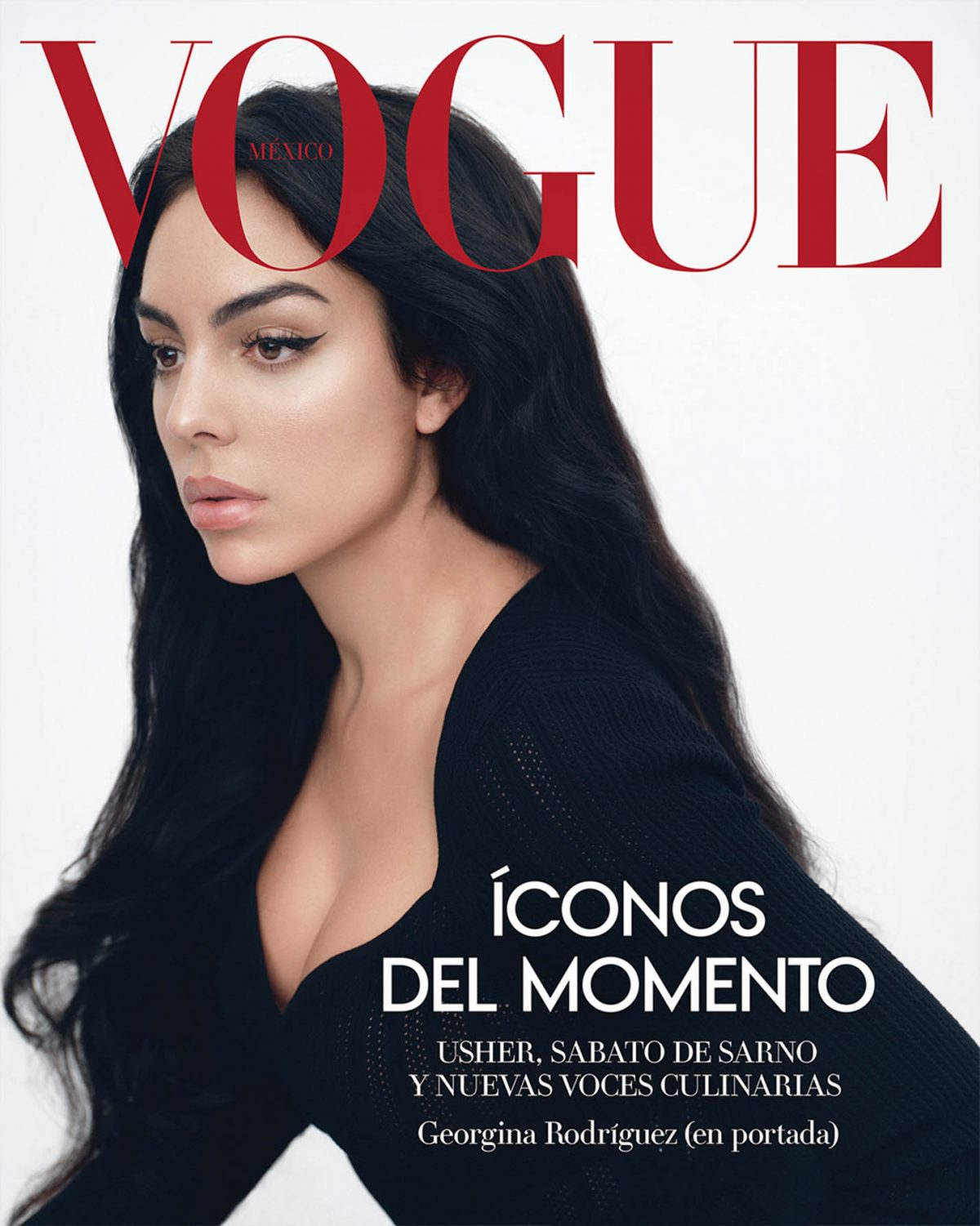 Georgina Rodríguez in GUESS for the cover of Vogue Mexico, February ...